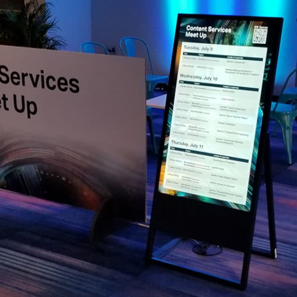 A-FRAME DISPLAY | SmartSource